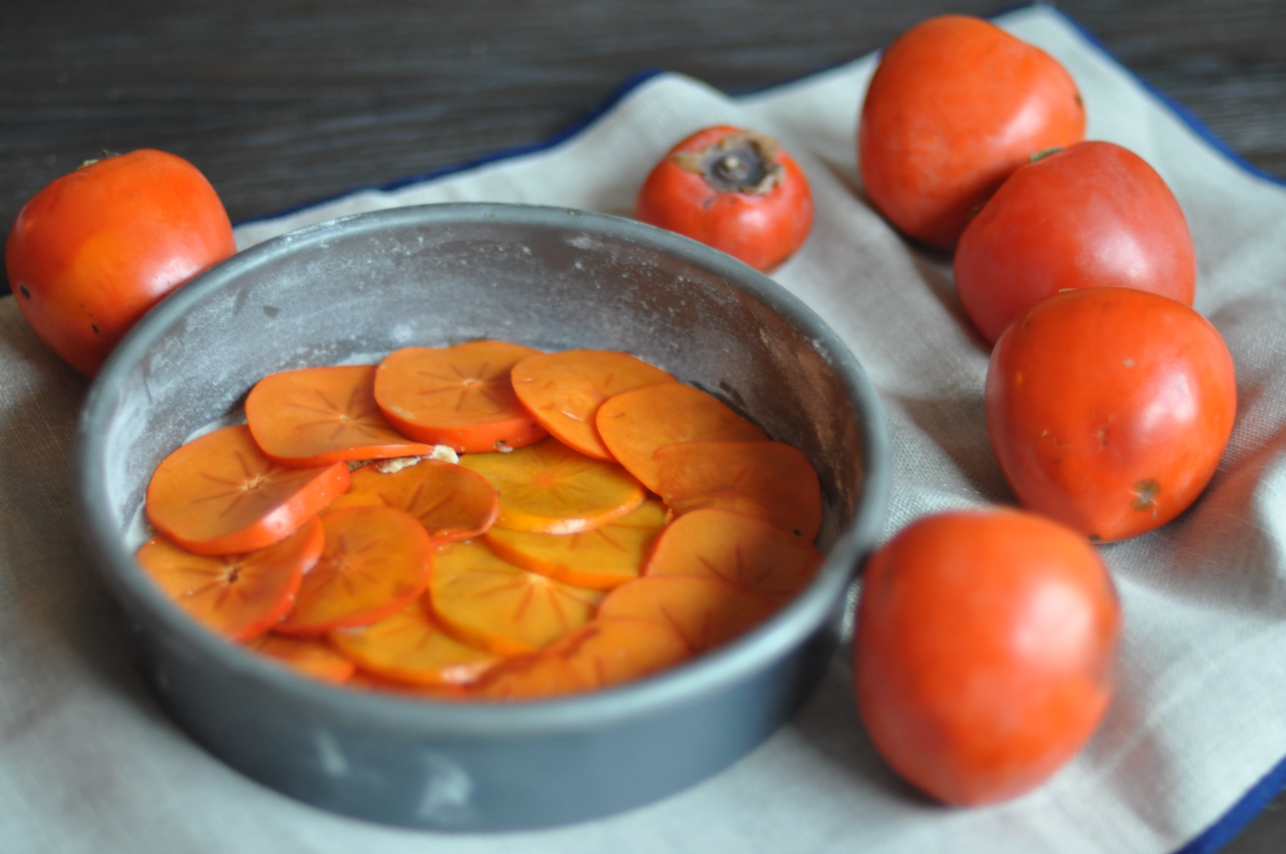 Persimmon Upside Down Spice Cake | Amy Glaze's Pommes D'Amour